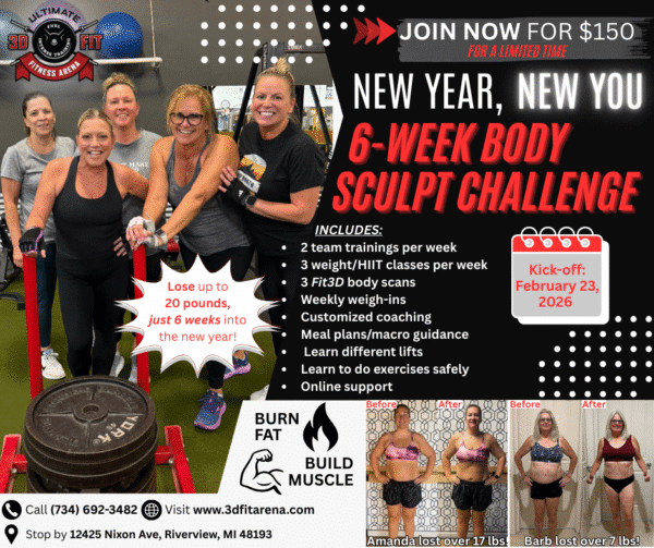 6 Week Body Sculpt Challenge - 3DFIT Ultimate Fitness Arena